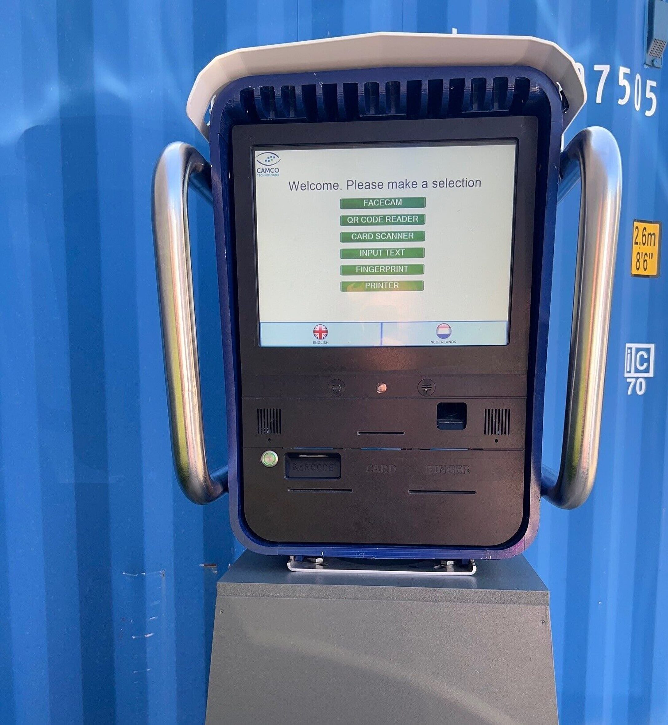 All-in-one compact registration kiosk | Camco Technologies